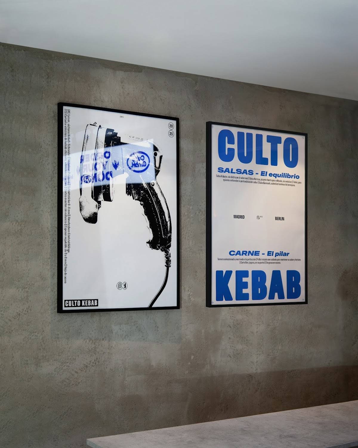 Menu at CULTO KEBAB Original Berliner Döner restaurant, Madrid