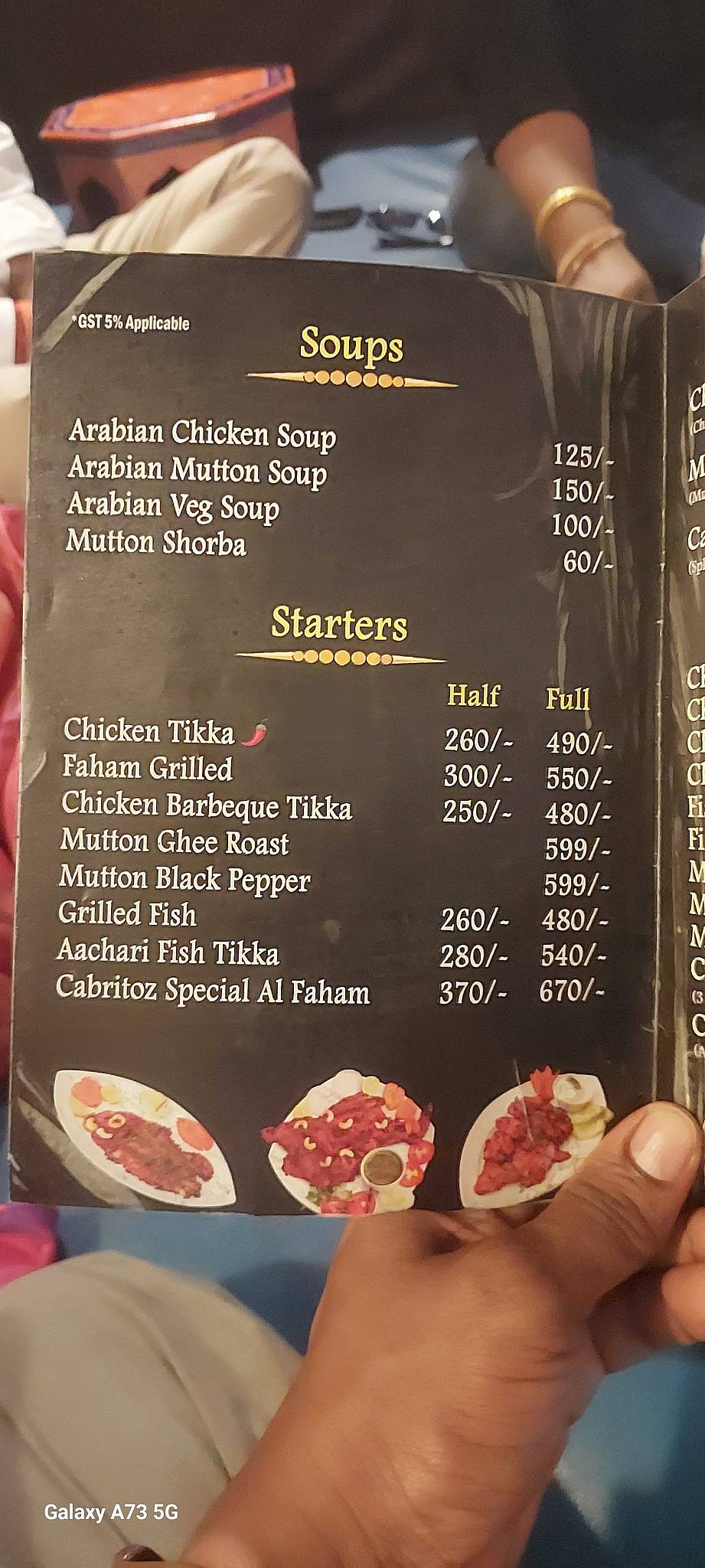 Menu at Cabritoz Arabic Mandi Restaurant, Visakhapatnam