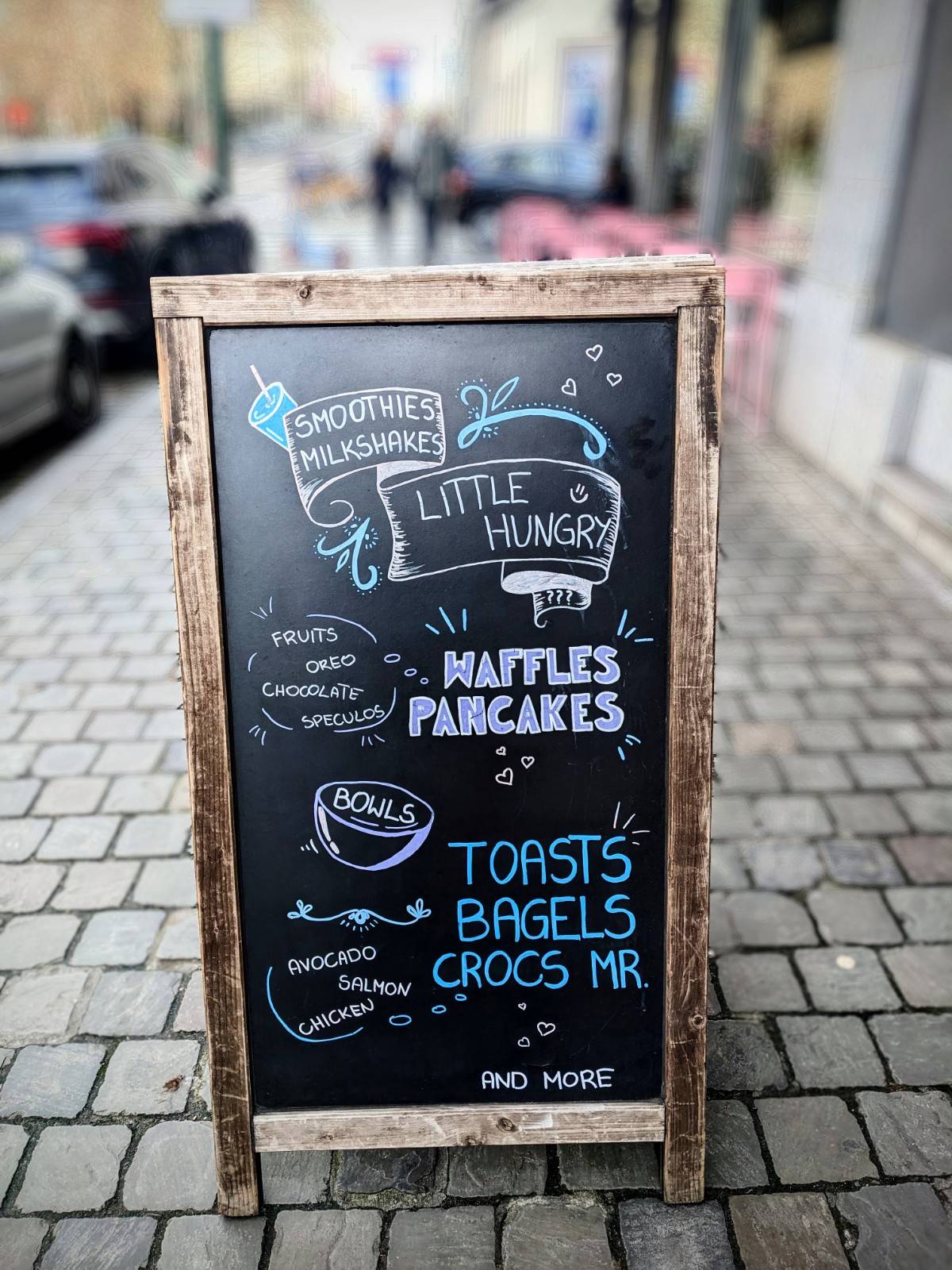 Menu au Café du Sablon, Bruxelles