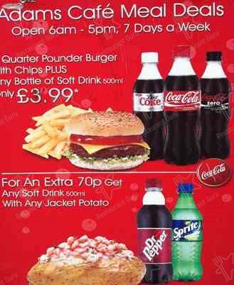 Menu at Adam's Cafe Croydon, Croydon, 152 London Rd