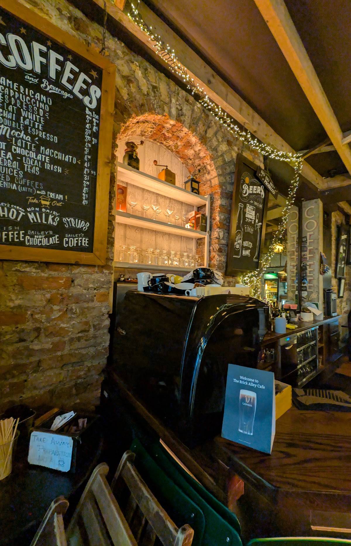 Menu at Brick Alley Café cafe, Dublin
