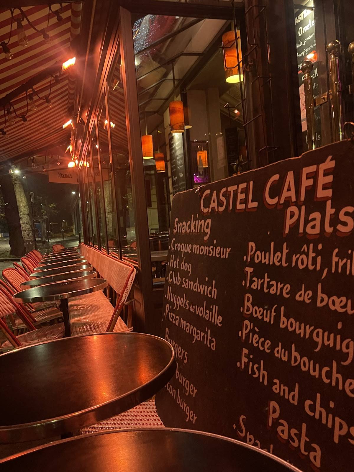 Menu at Le Castel Café, Paris, 5 Av. de Suffren