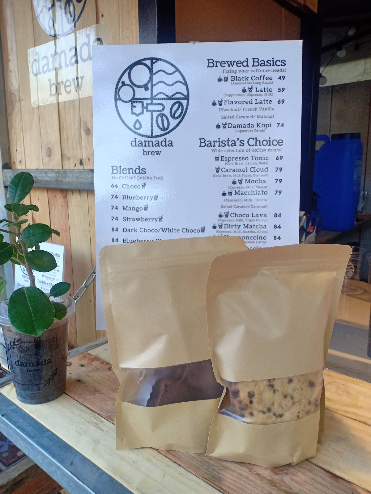 Carta de Damada Cafe, Victoria