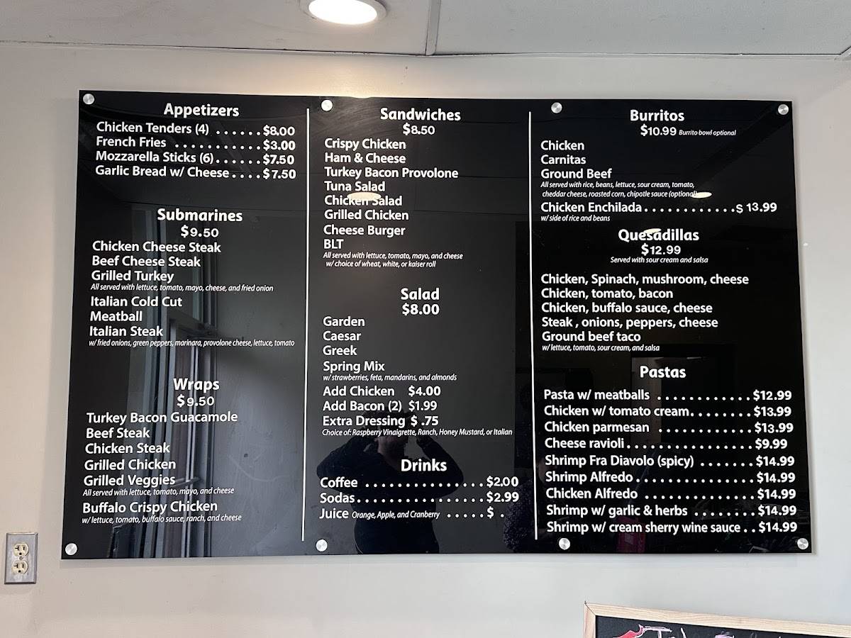Menu at Fuentes Cafe, Lutherville-Timonium
