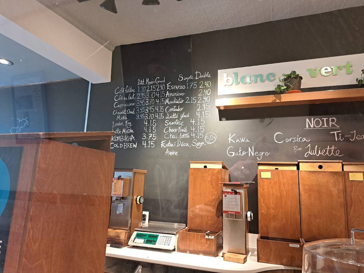 Menu at Café Rico, Montréal