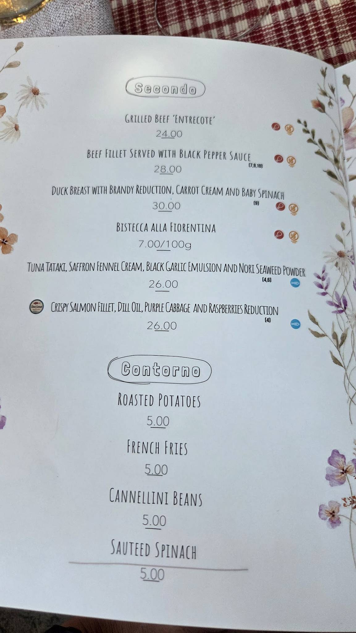 Menu at Ristorante 'Caffè Giusti' dal 1898, Montecatini Terme