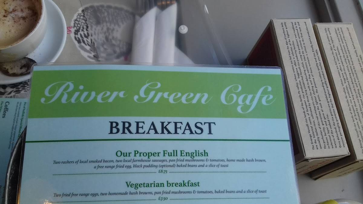 Menu at River Green Cafe and Deli, Debenham