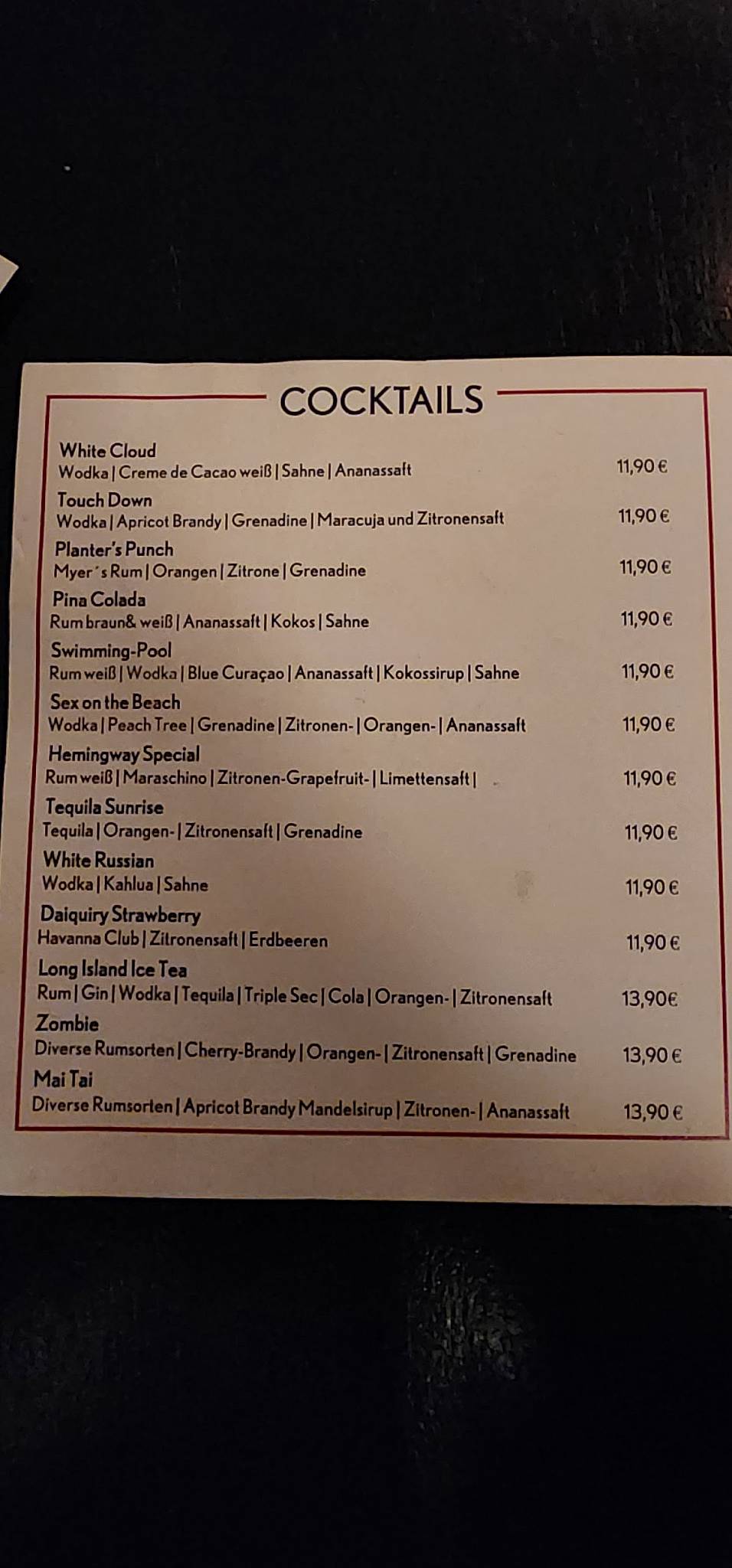 Speisekarte von SODA cafe, München