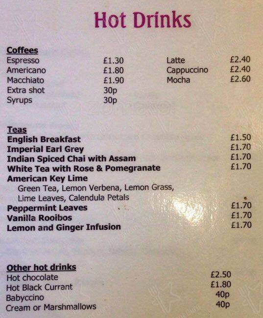 Menu at York Street Café cafe, Twickenham