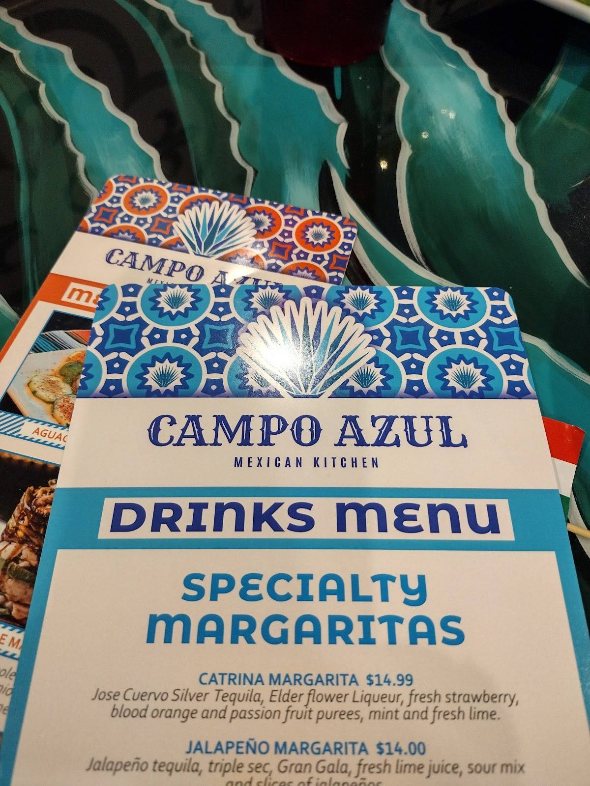 Menu at Campo Azul Mexican Kitchen restaurant, Summerfield