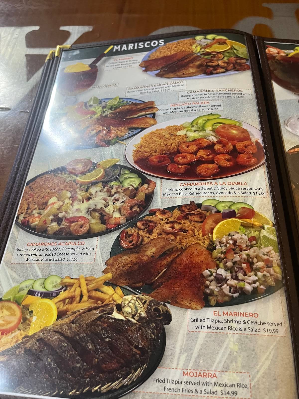 Menu at Campo Azul Mexican Restaurant & Bar, Odessa