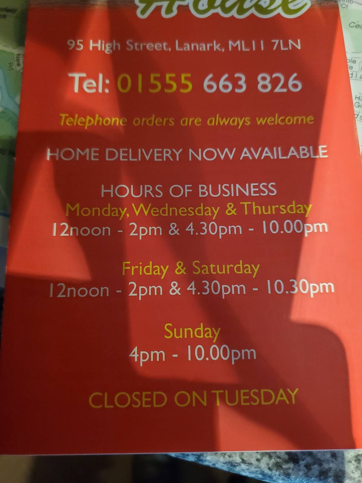 Menu at Capital House Restaurant & Takeaway, Lanark
