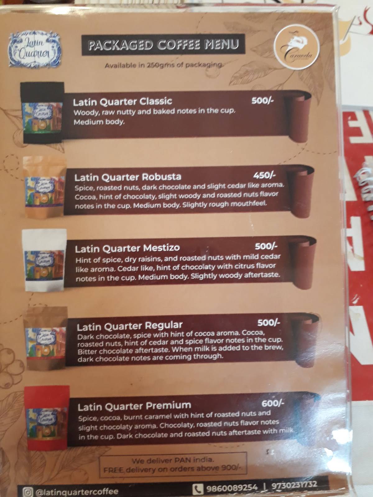 Menu at Caravela Cafe And Bistro, Bambolim, 27