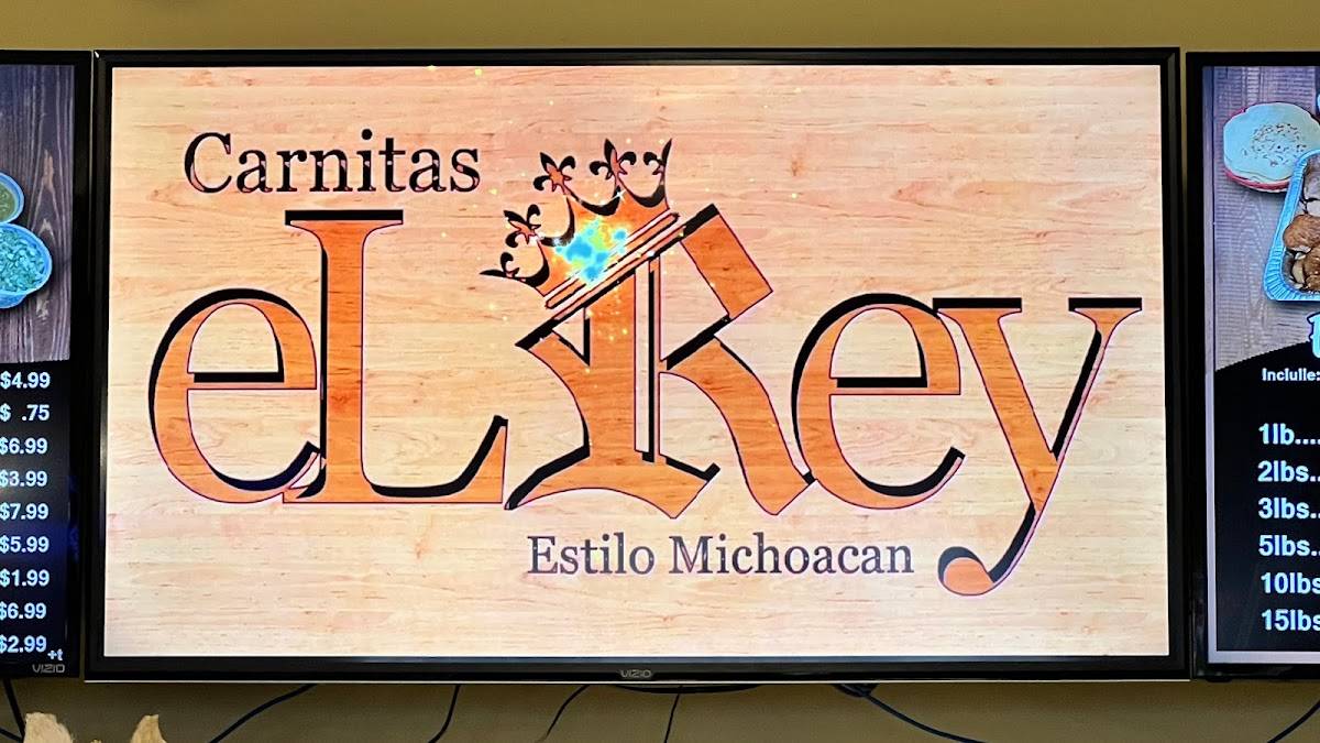 Menu at Carnitas El Rey restaurant, Oxnard, 124 E 5th St