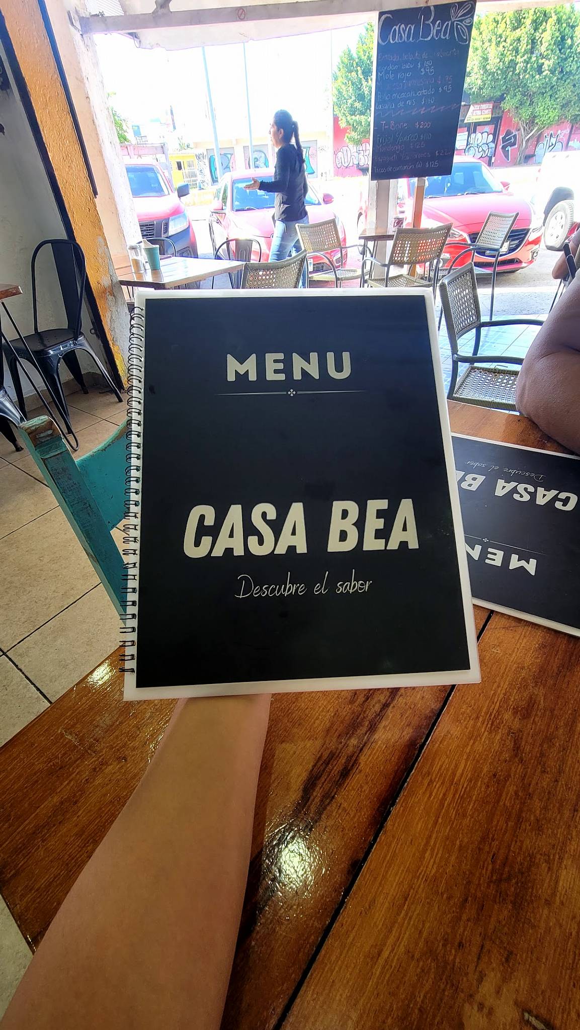 Menu at Casa Bea restaurant, Cancún