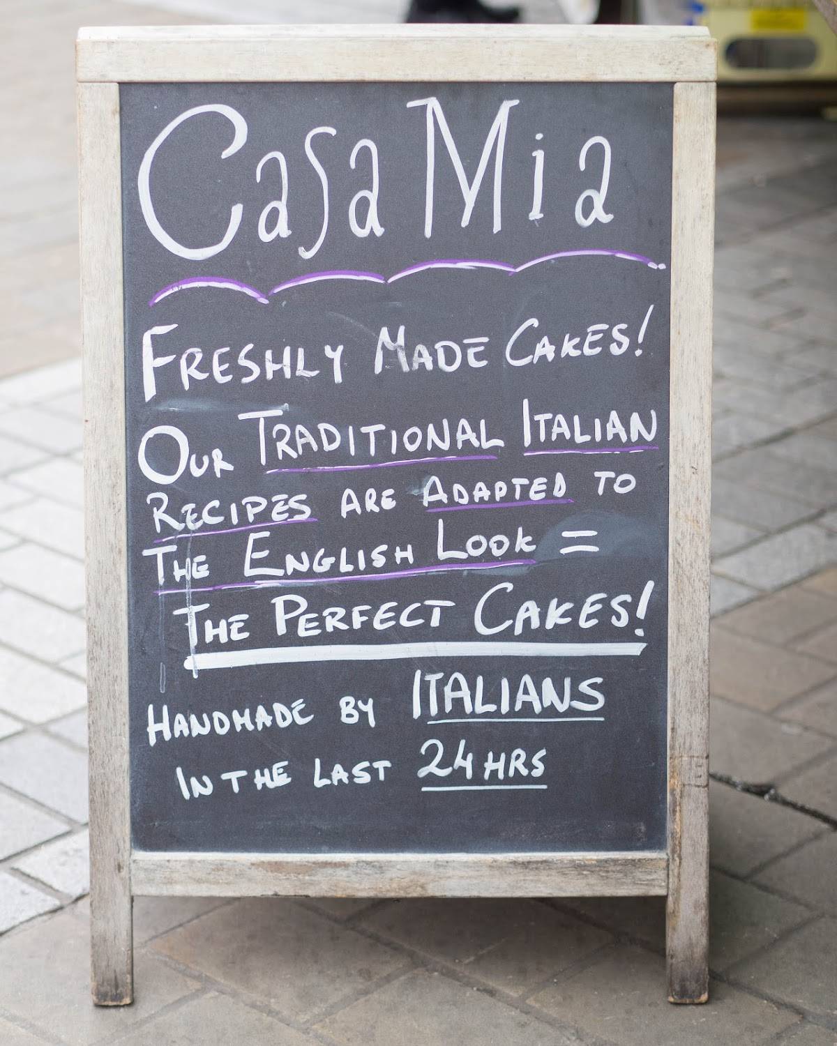Menu at Casa Mia Italian Restaurant, Leeds