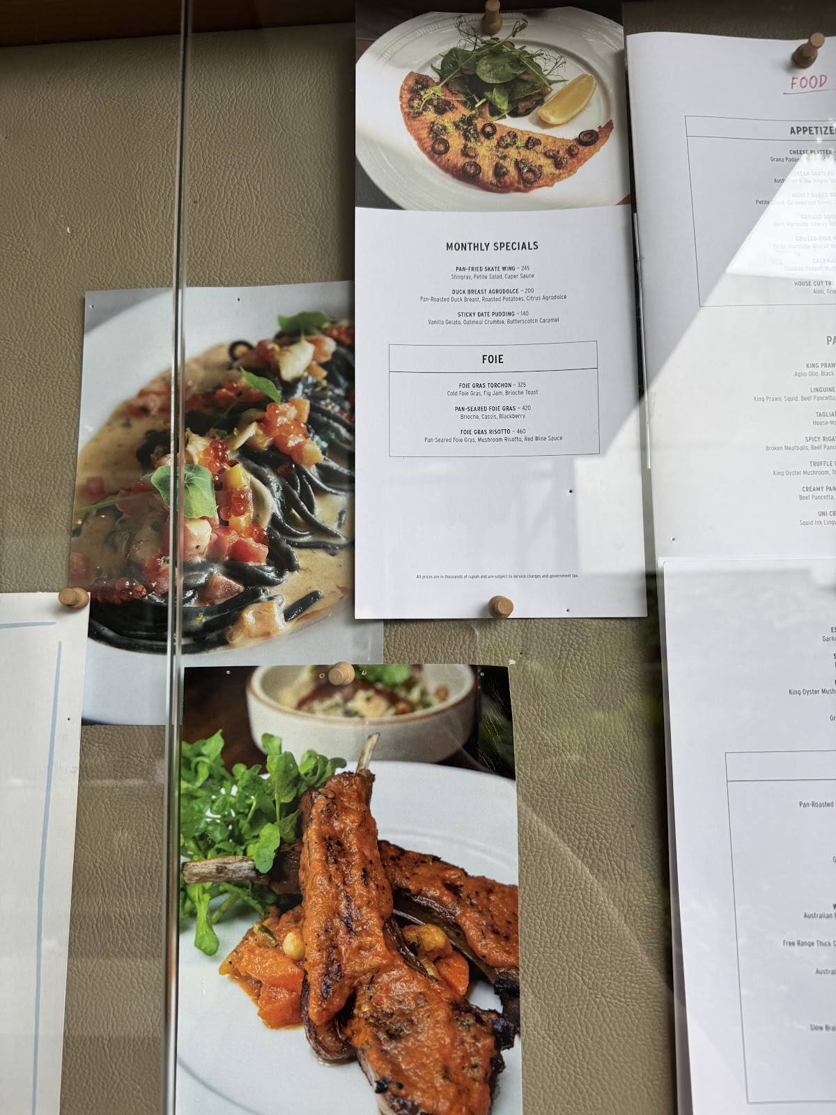 Menu at Dominica Jakarta restaurant, Central Jakarta