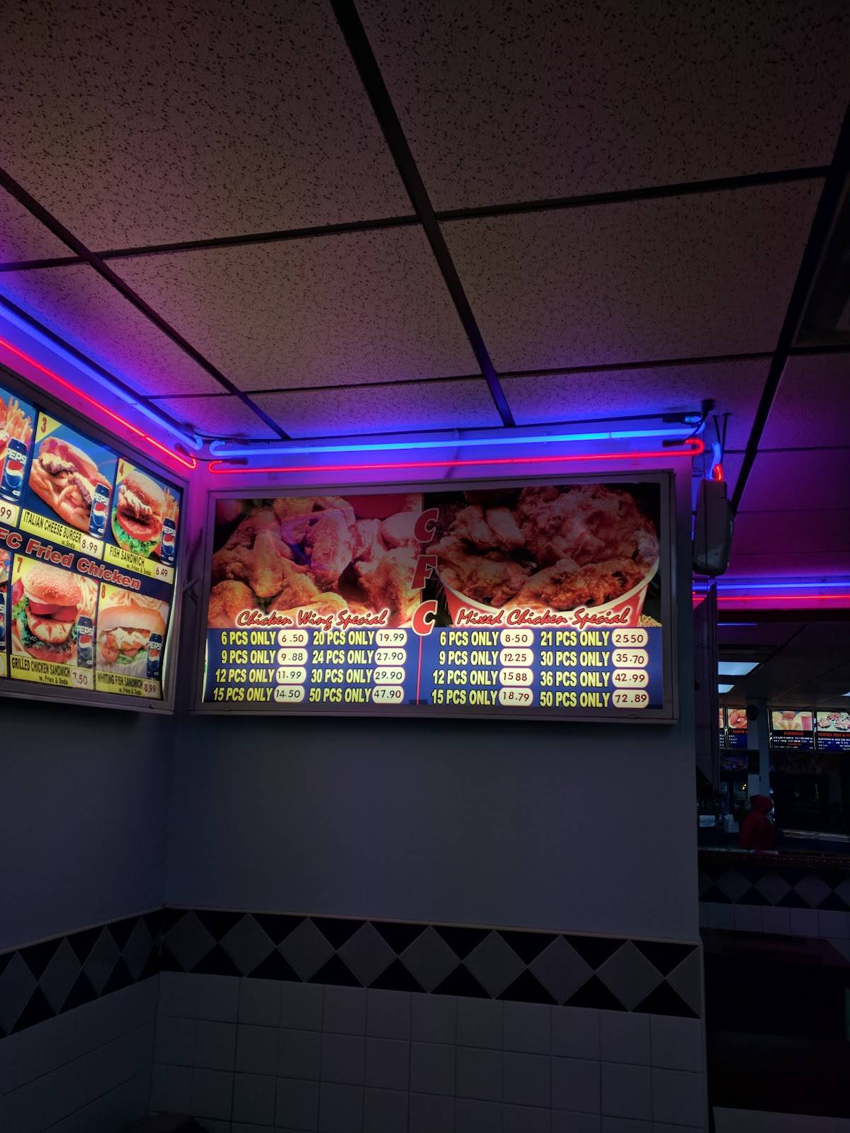 Menu at Cfc Crown Fried Chicken restaurant, Providence, 936 Atwells Ave