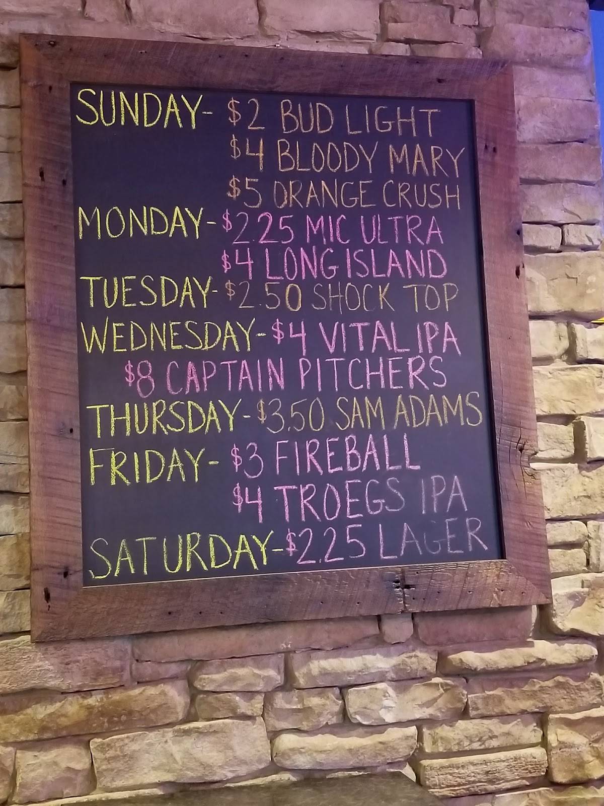 Menu at Champions Sports Bar, Highspire