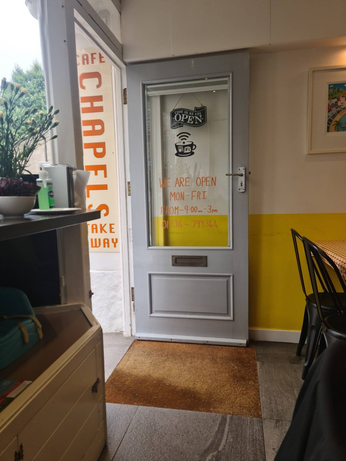 Menu at Chapels Café cafe, Saint Ives