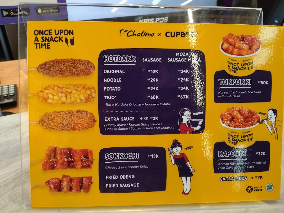 Menu at Chatime Superindo Kedungmundu, Semarang