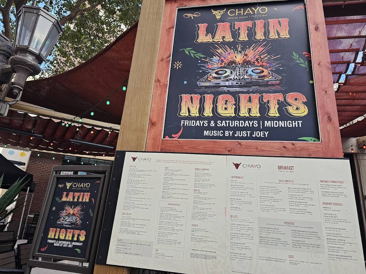 Menu at Chayo Mexican Kitchen + Tequila Bar, Las Vegas