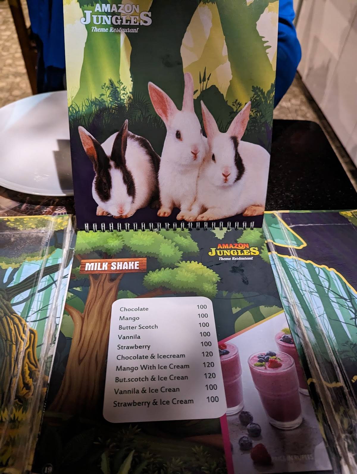 Menu at Amazon Jungles - Themed Party Hall in OMR Perungudi, Chennai
