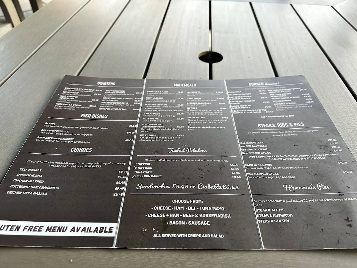 Menu at Cherry Tree pub & bar, Ely