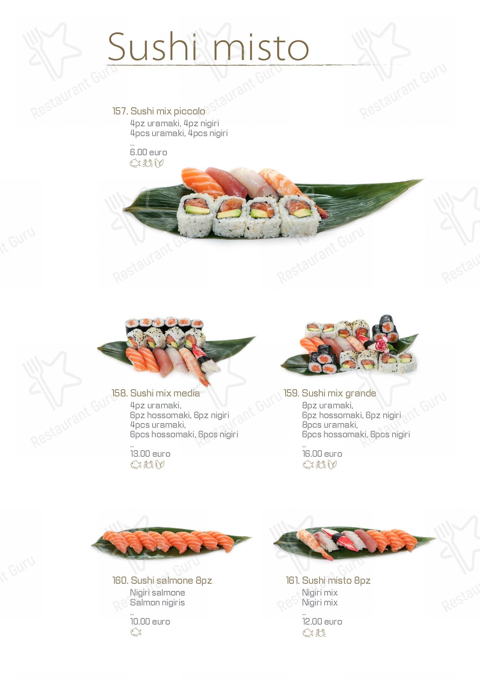Menu da Ristorante Giapponese e Cinese Kiyomi, Chiavari