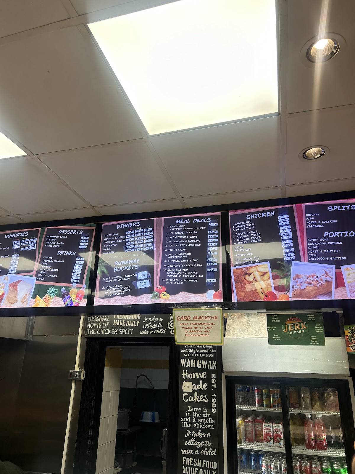 Menu at Chicken Run Manchester fast food, Manchester, 6 Yarburgh St