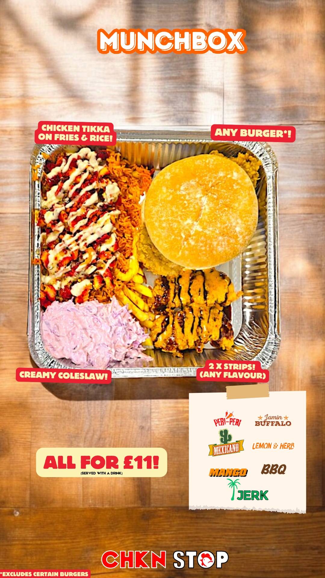 Menu at Chicken Stop restaurant, Dewsbury