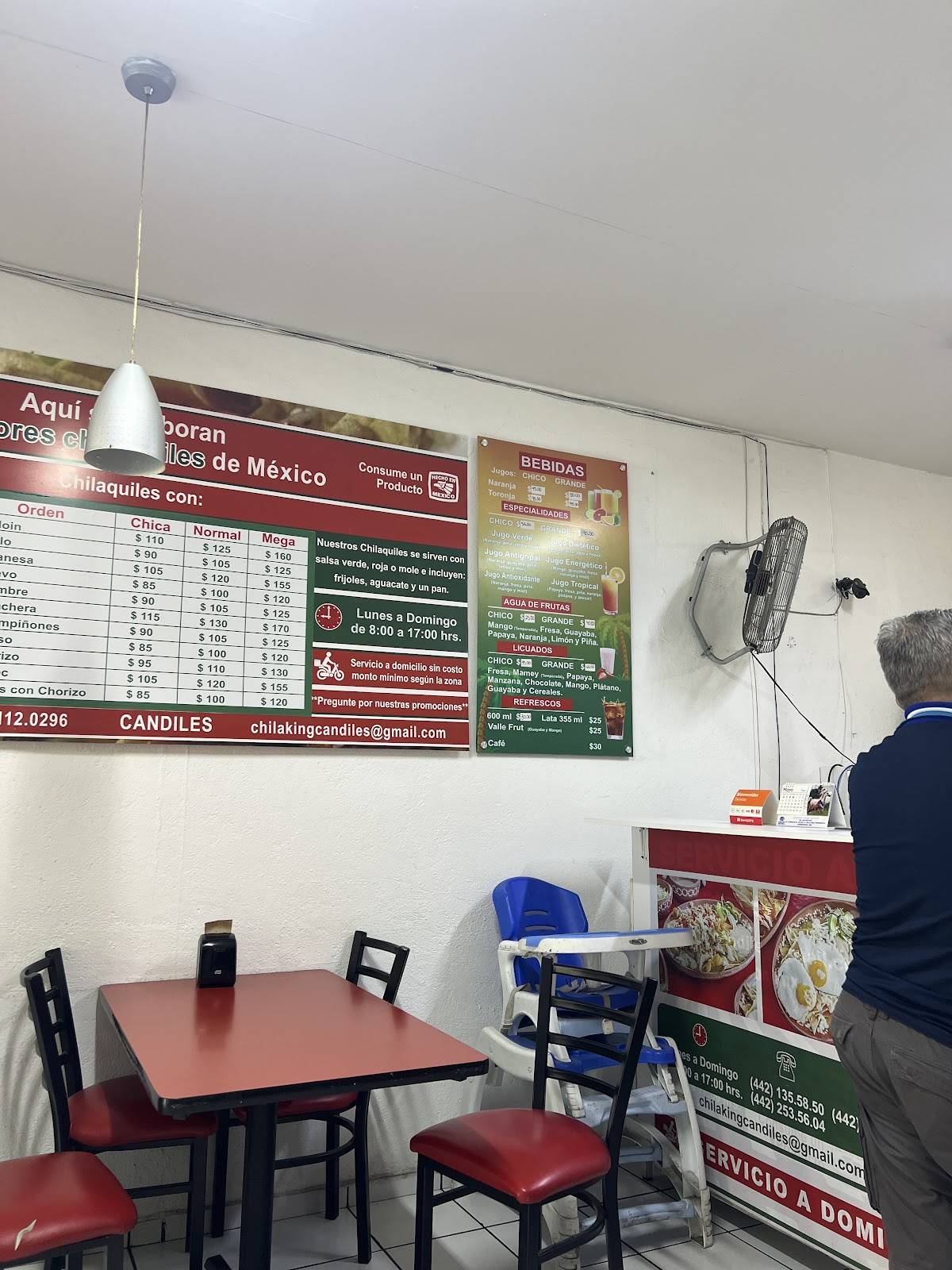 Carta del restaurante Chilaking candiles, Santiago del Querétaro, Av ...