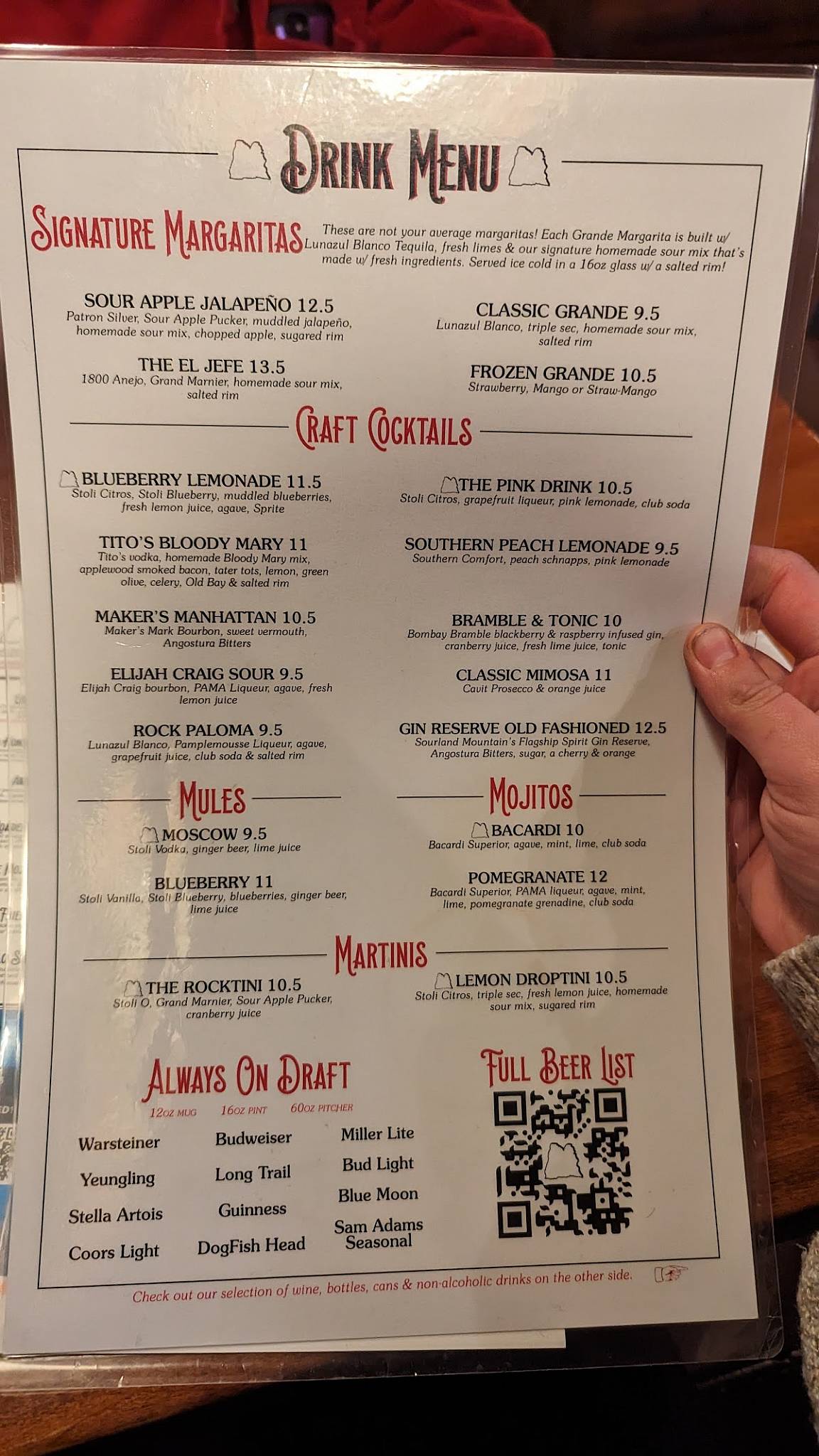 Menu at Chimney Rock Inn pizzeria, Bound Brook, 800 North Thompson Ave