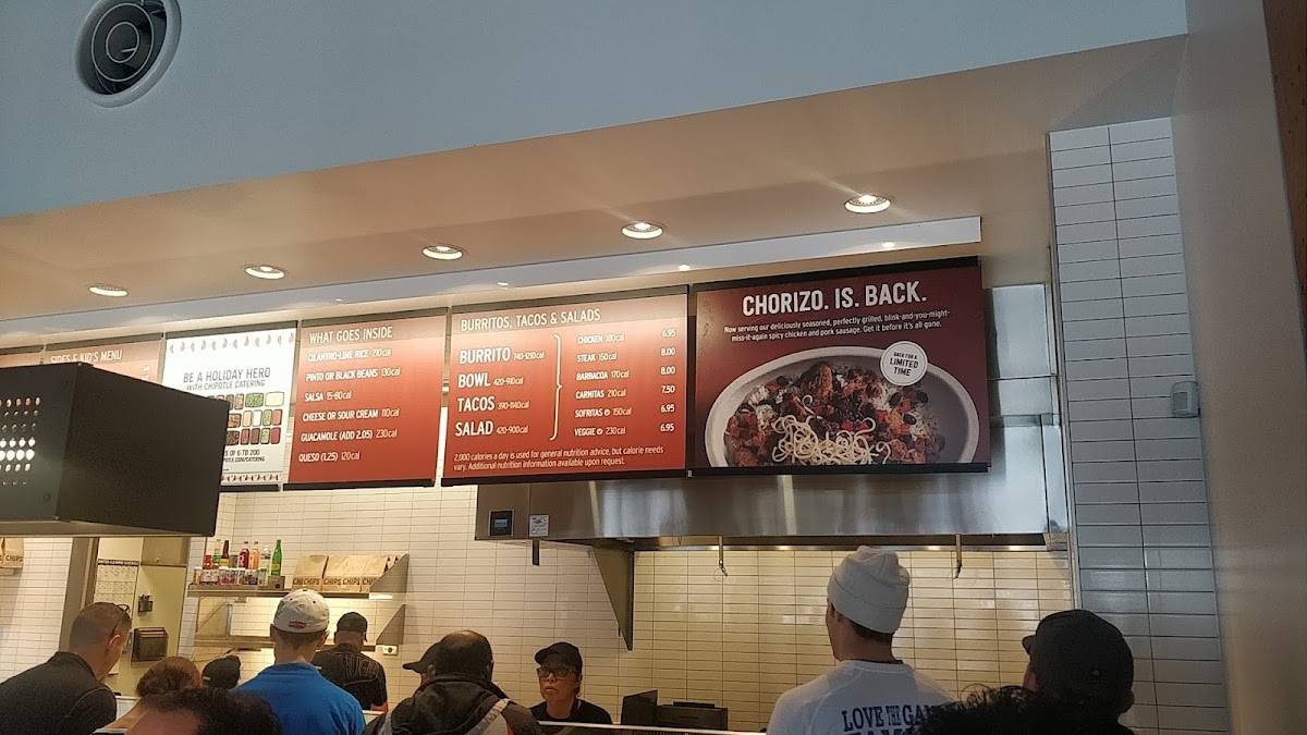 Menu at Chipotle Mexican Grill fast food, Cumming, 905 Market Pl Blvd