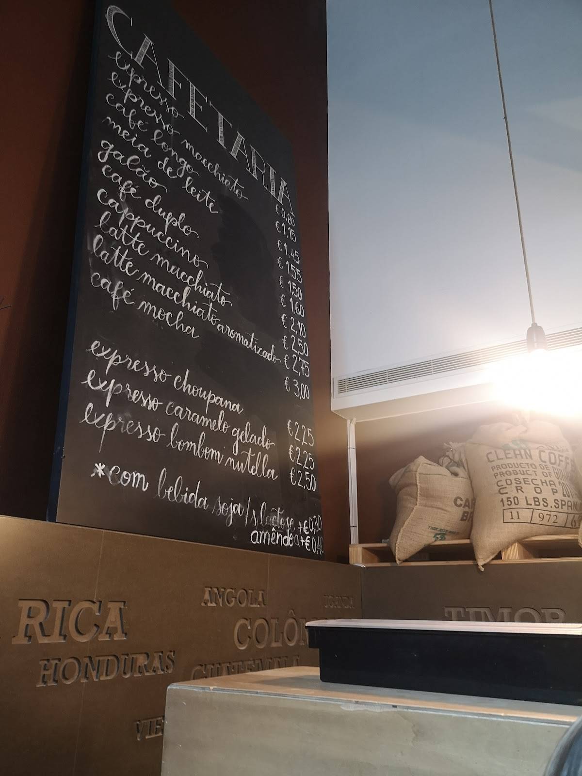 Menu em Choupana Caffé café, Lisboa, Av. da República 25A