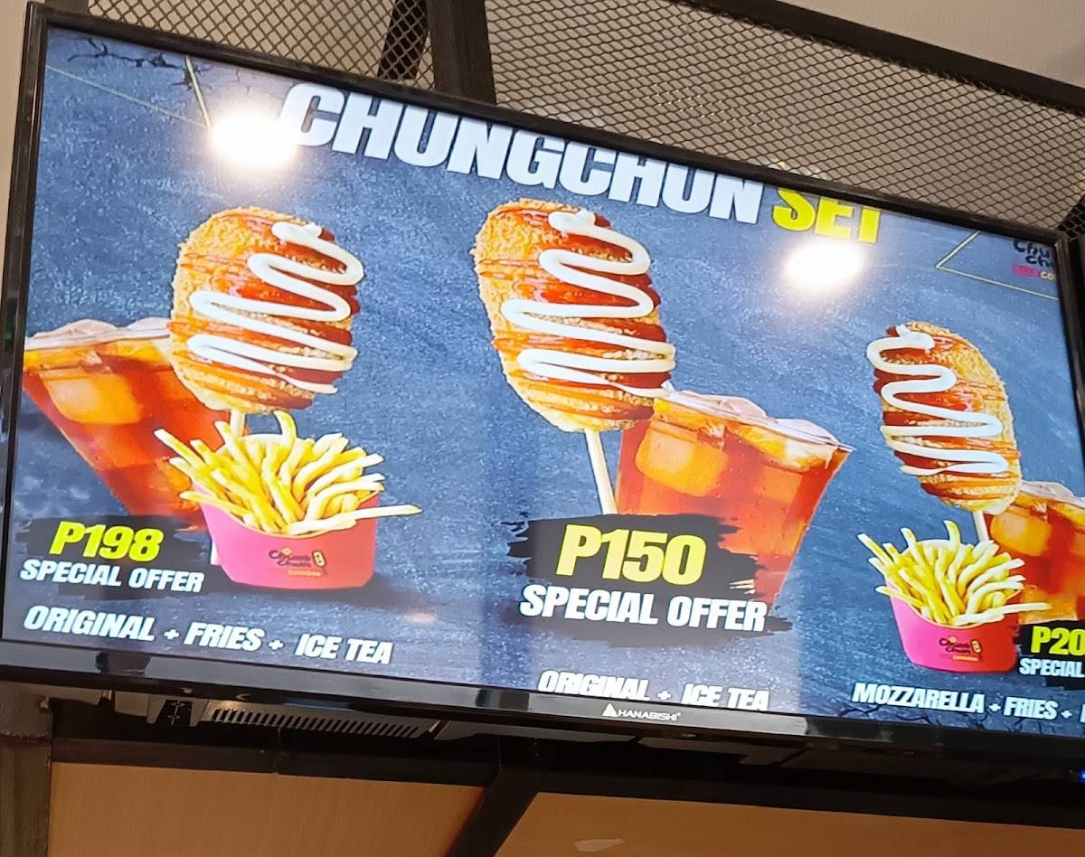 Menu at Chungchun Rice Corndog - SM City Clark restaurant, Mabalacat
