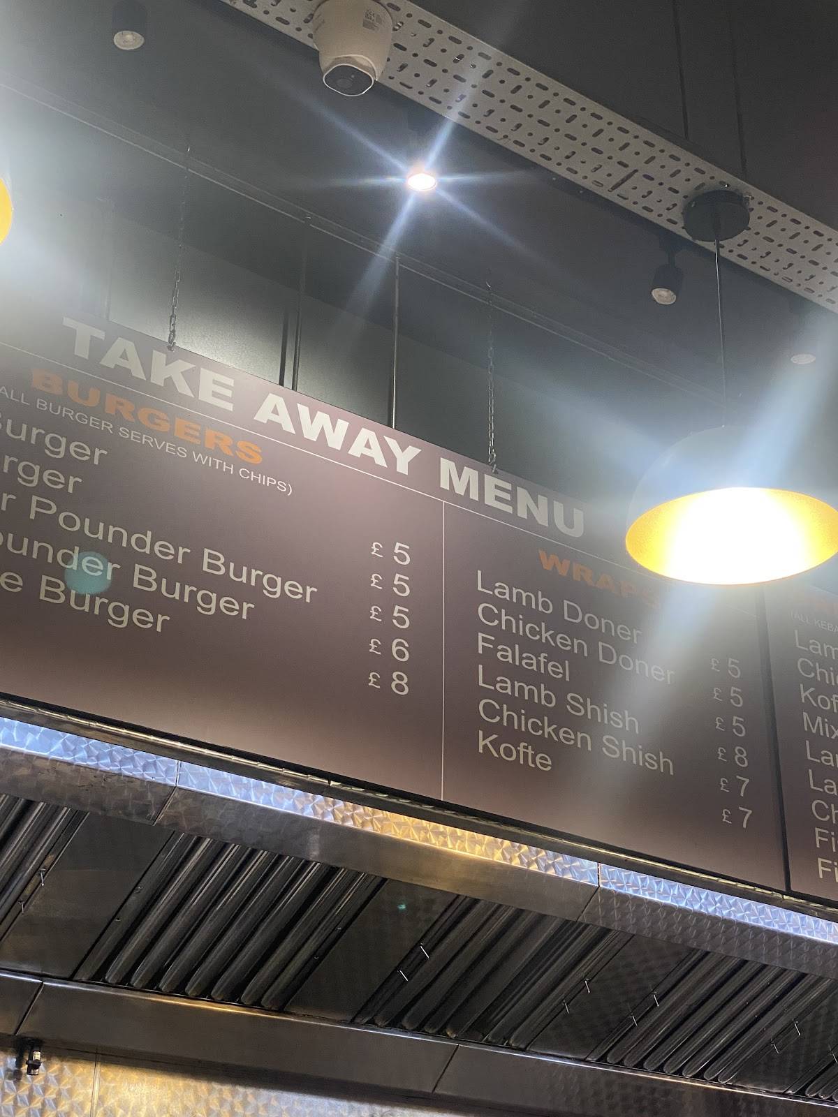 Menu at City Kebab, London