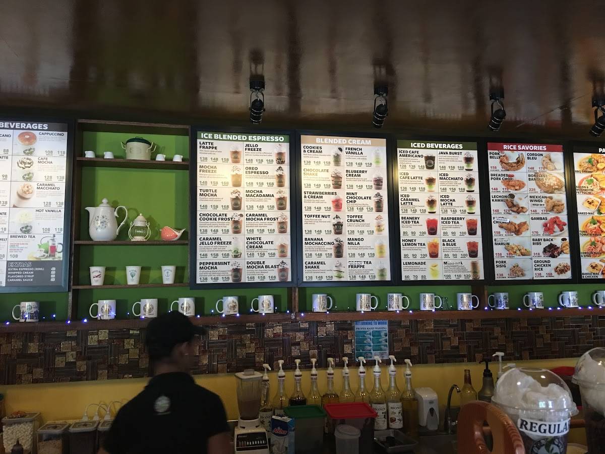 Menu at The Beanery cafe, City of Balanga, MGGJ+GG9