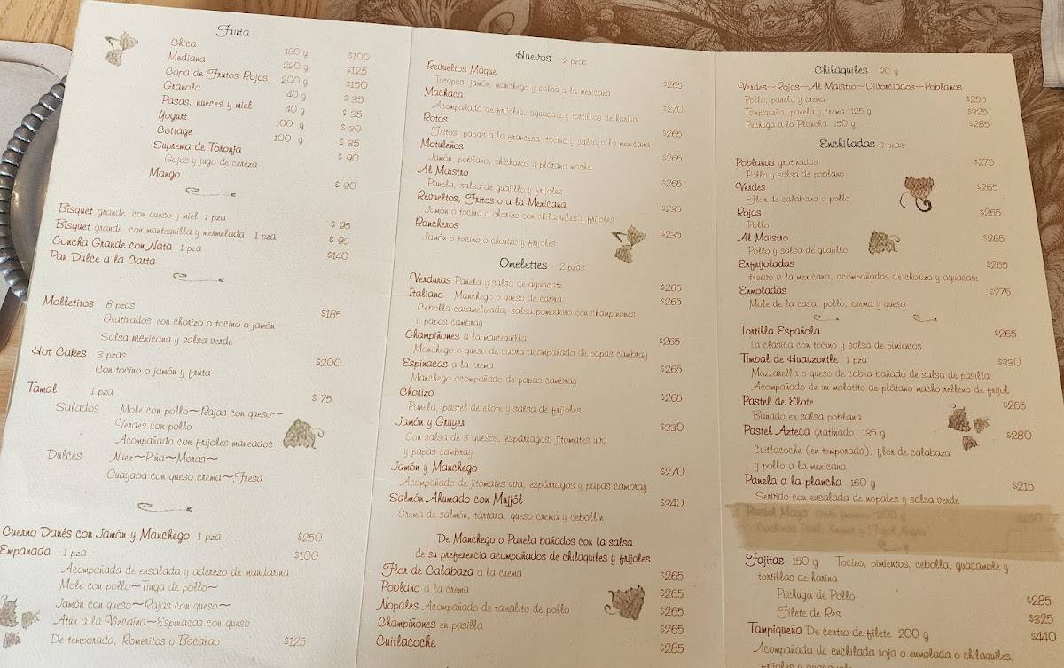 Carta de MAQUE café, Ciudad López Mateos, C. Varsovia 61