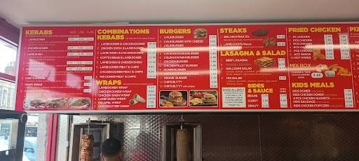 Menu at Clevedon Kebab House fast food, Clevedon