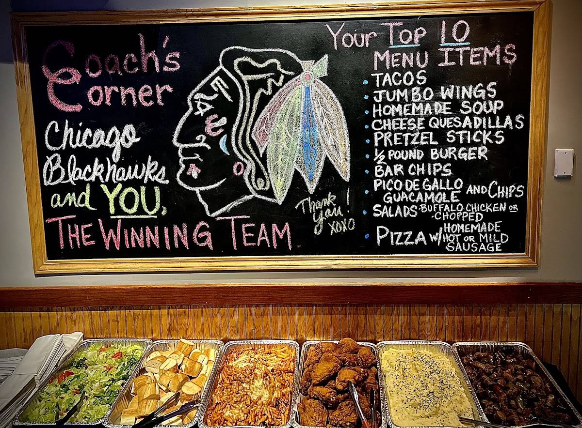 Menu at Coach's Corner Sports Bar & Grill, Orland Park, W 143rd St