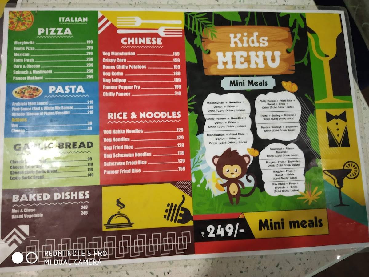 Menu at Coco Tree, Indore