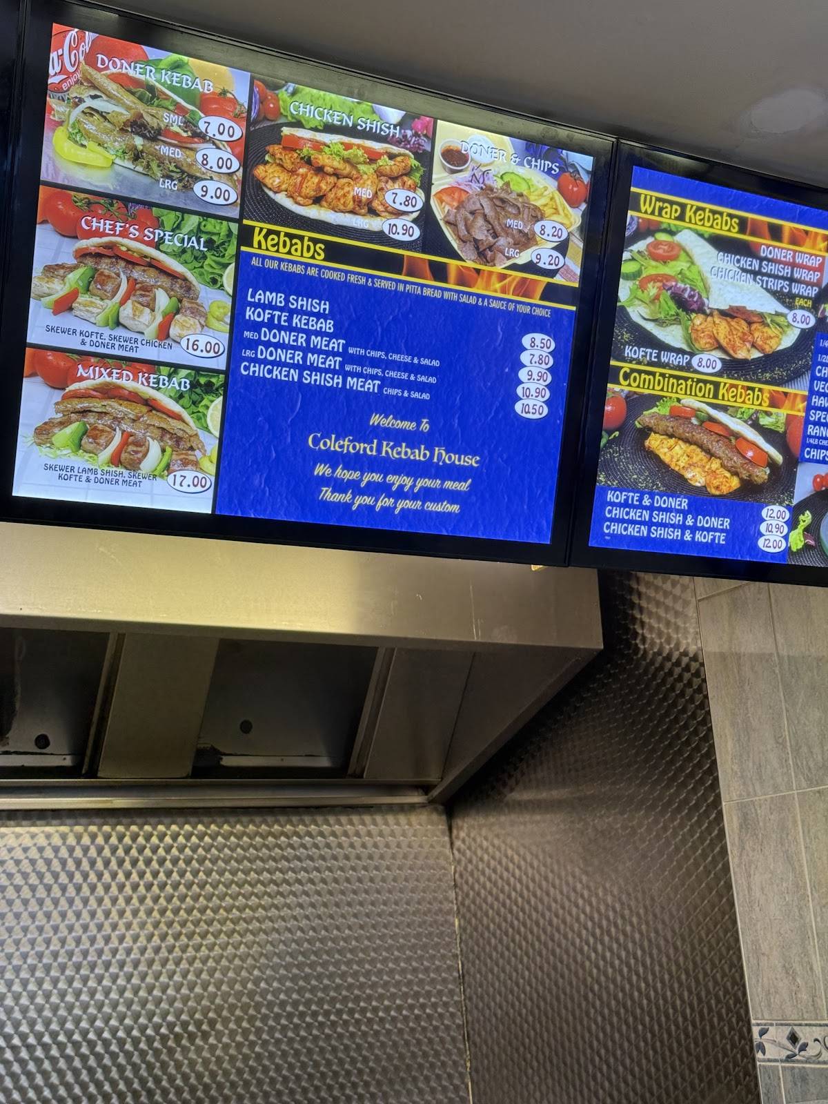 Menu at Coleford Charcoal Grill fast food, Coleford