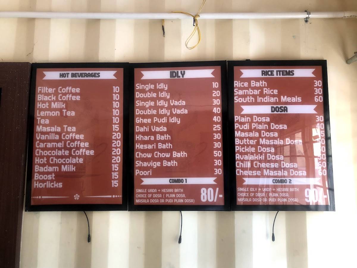 Menu at Container Coffee, Bengaluru