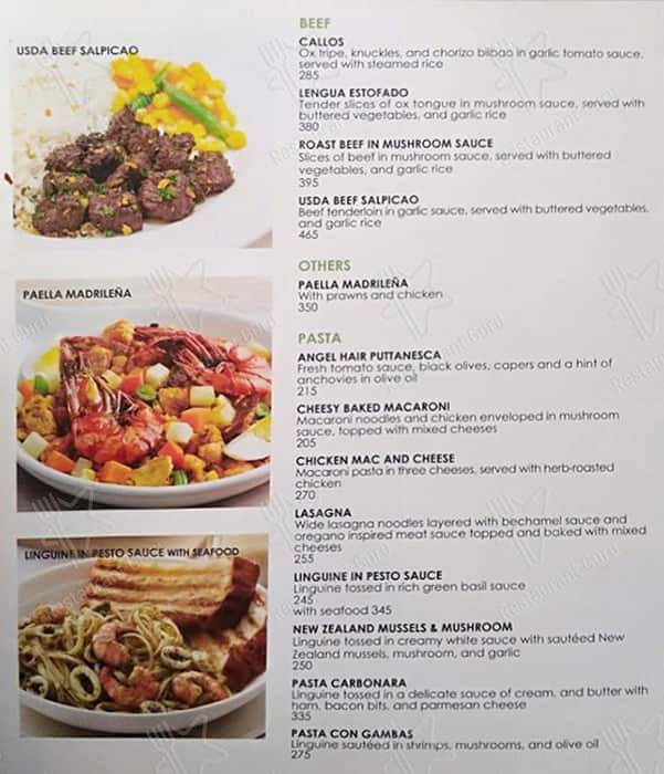 Menu at Conti's Bakery & Café, Quezon City, Ayala Fairview Terraces ...