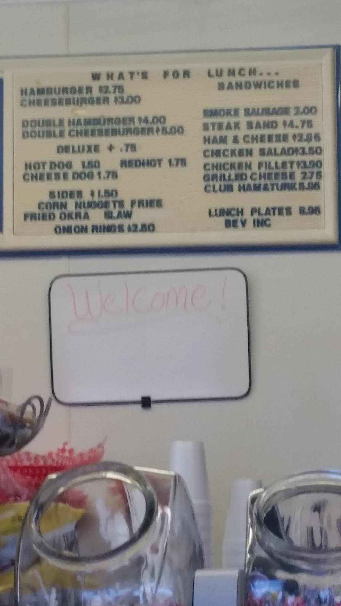 Menu at Corner Grill restaurant, Angier