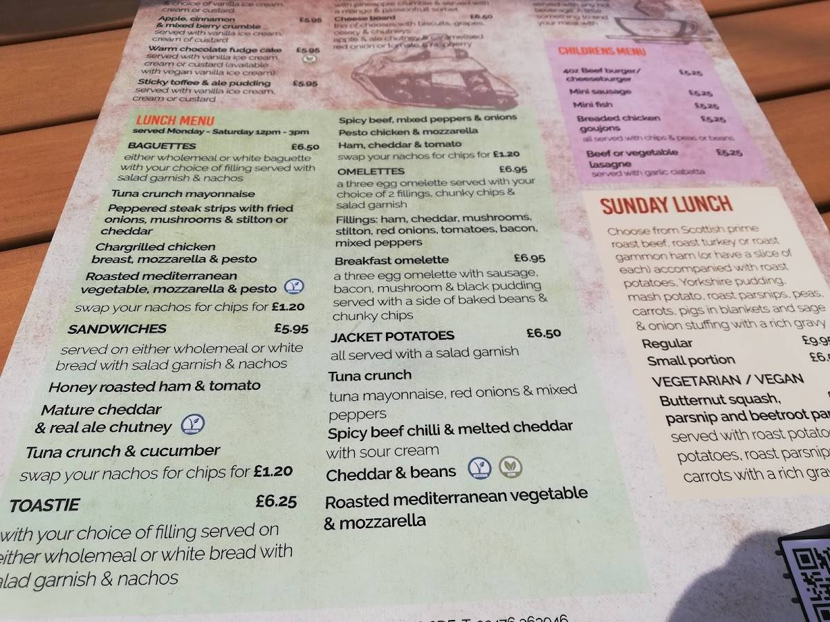 Menu at The Greyhound Inn pub & bar, Coventry