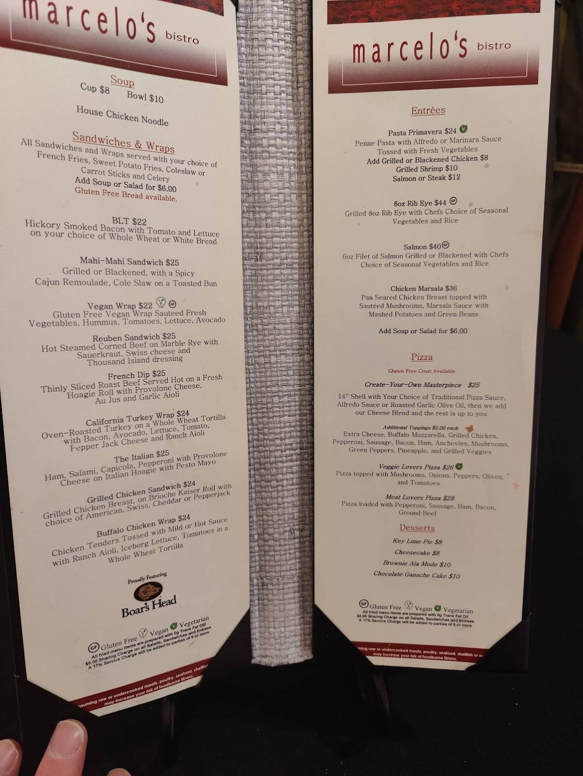 Menu at Crickets Bar & Grill, Orlando