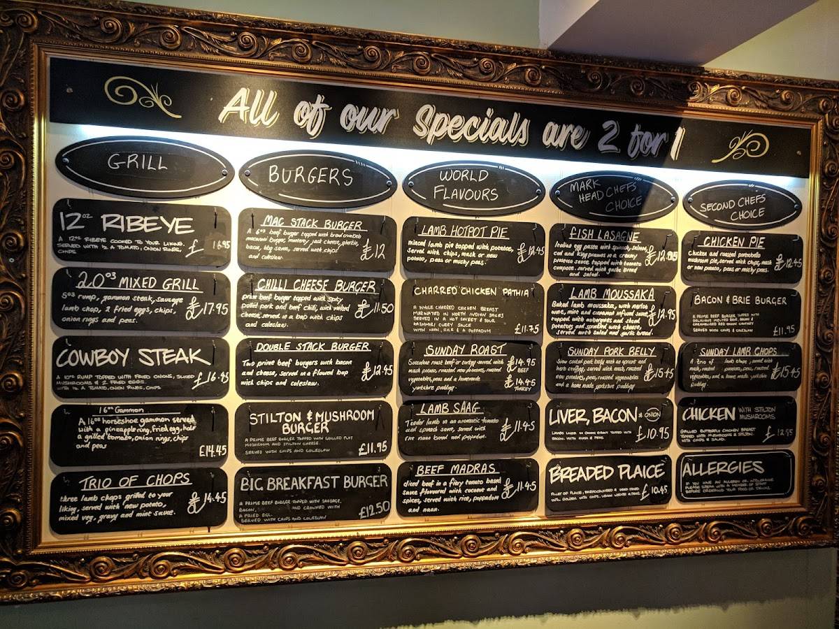 Menu at Crown pub & bar, Droitwich Spa