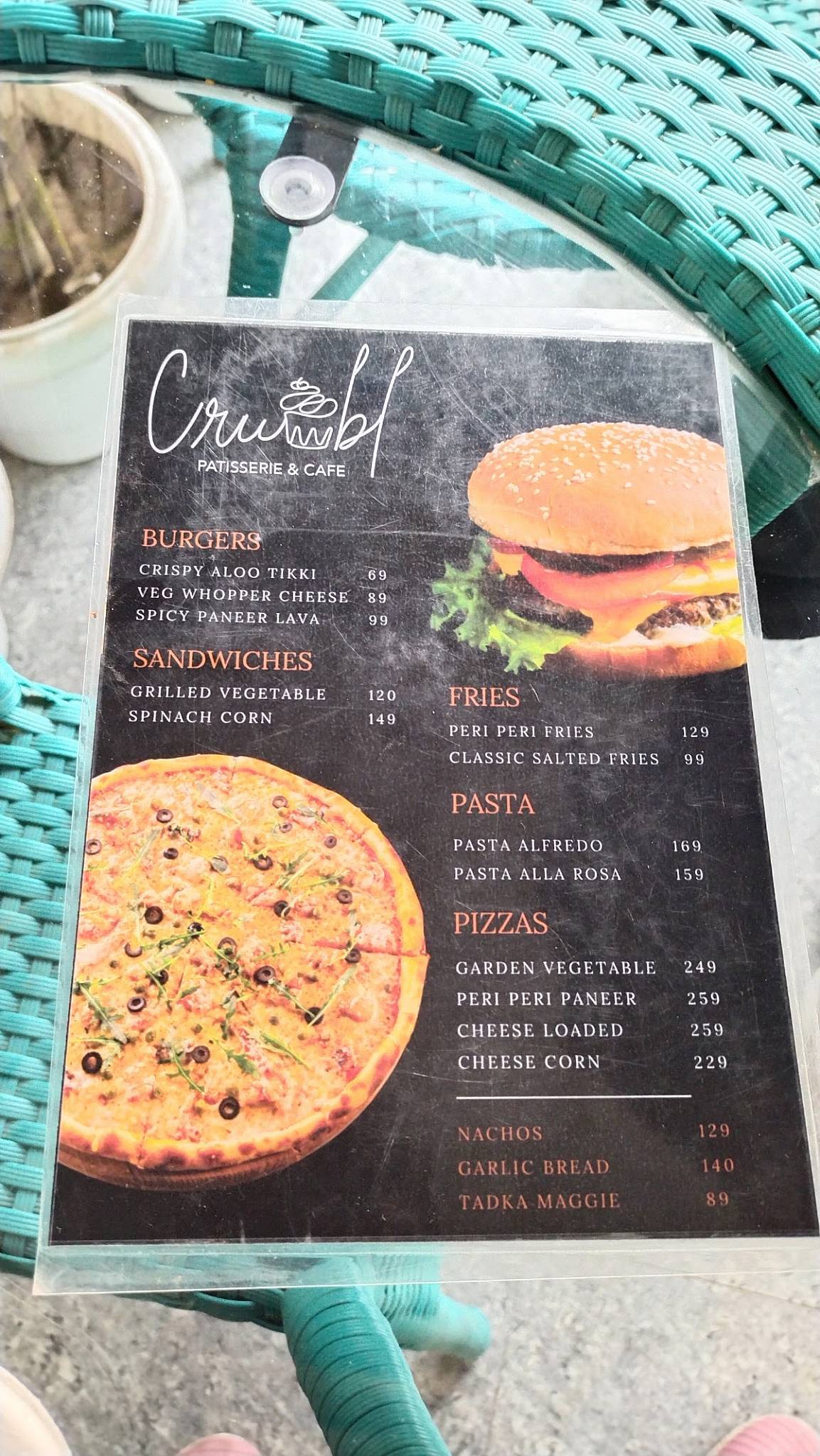 Menu at Crumbl Patisserie and Cafe, Gurugram